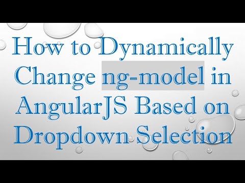 How to Dynamically Change ng-model in AngularJS Based on Dropdown Selection