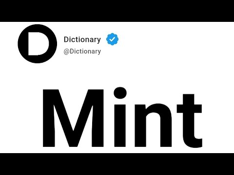 Mint Meaning In English