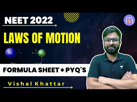 Laws of Motion - Formula Sheet + PYQ's | Physics | NEET 2022 | Vishal Khattar