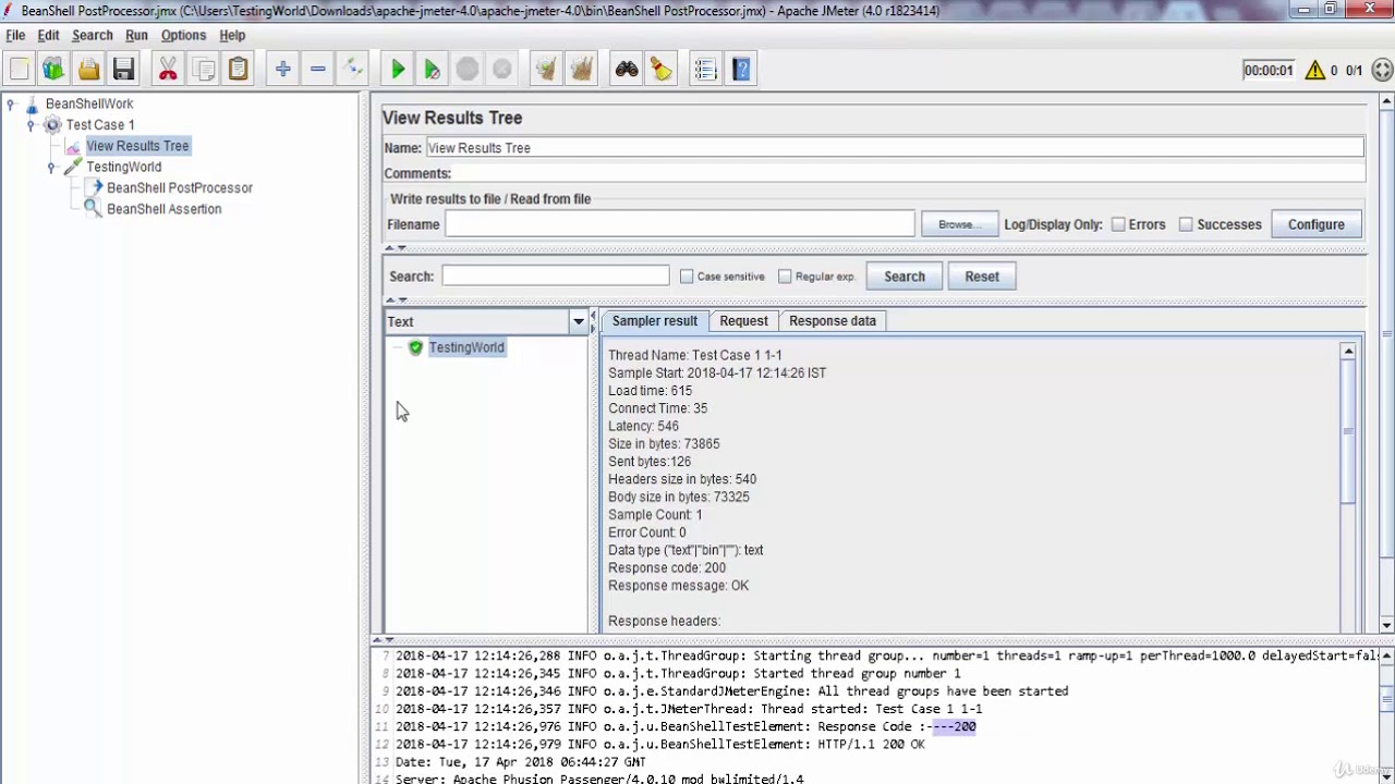Apply BeanShell Assertion on Response Code