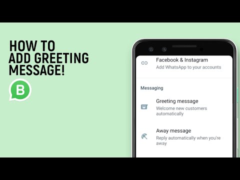 How to Add Greeting Message on WhatsApp Business [easy]