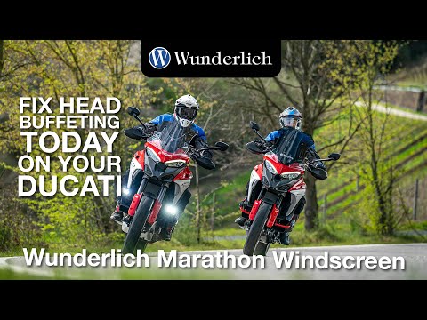 Wunderlich MARATHON Windshield for Ducati Multistrada V4 - Shield Your Ride!"