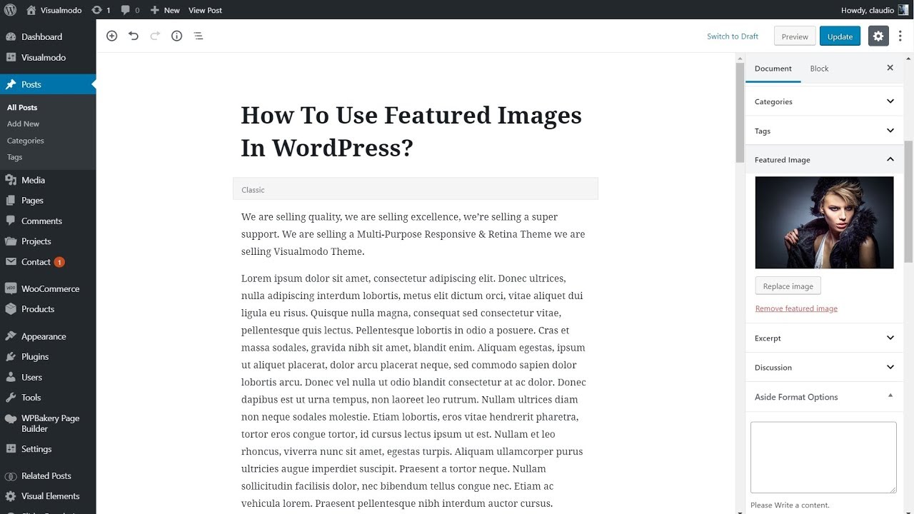 WordPress Featured Image Usage Guide
