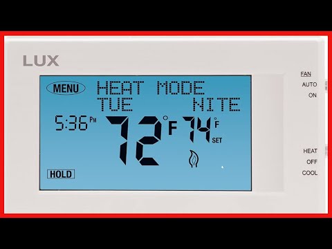 Great product - Lux Products TX9600TS Programmable Large Touchscreen Heating Cooling Thermostat, Wh