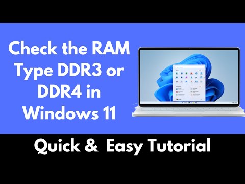How to Check the RAM Type DDR3 or DDR4 in Windows 11