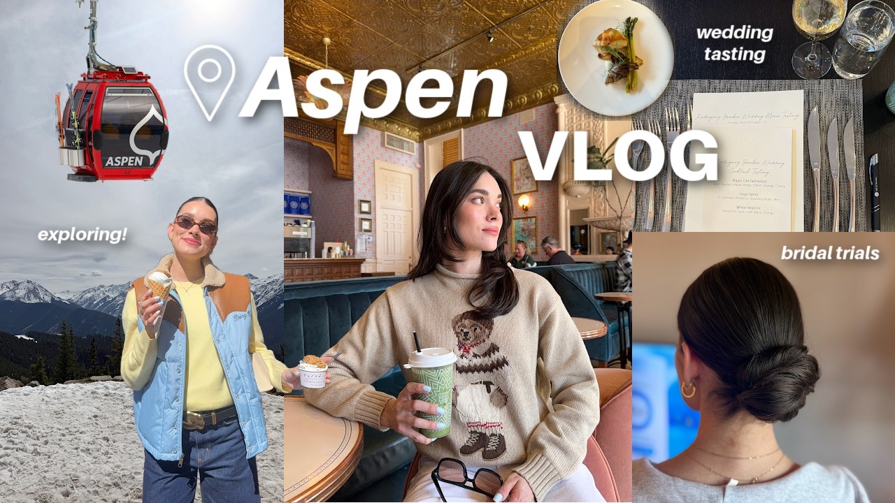Aspen travel vlog | wedding tastings + meetings, morning hikes, family dinners, mini haul, exploring