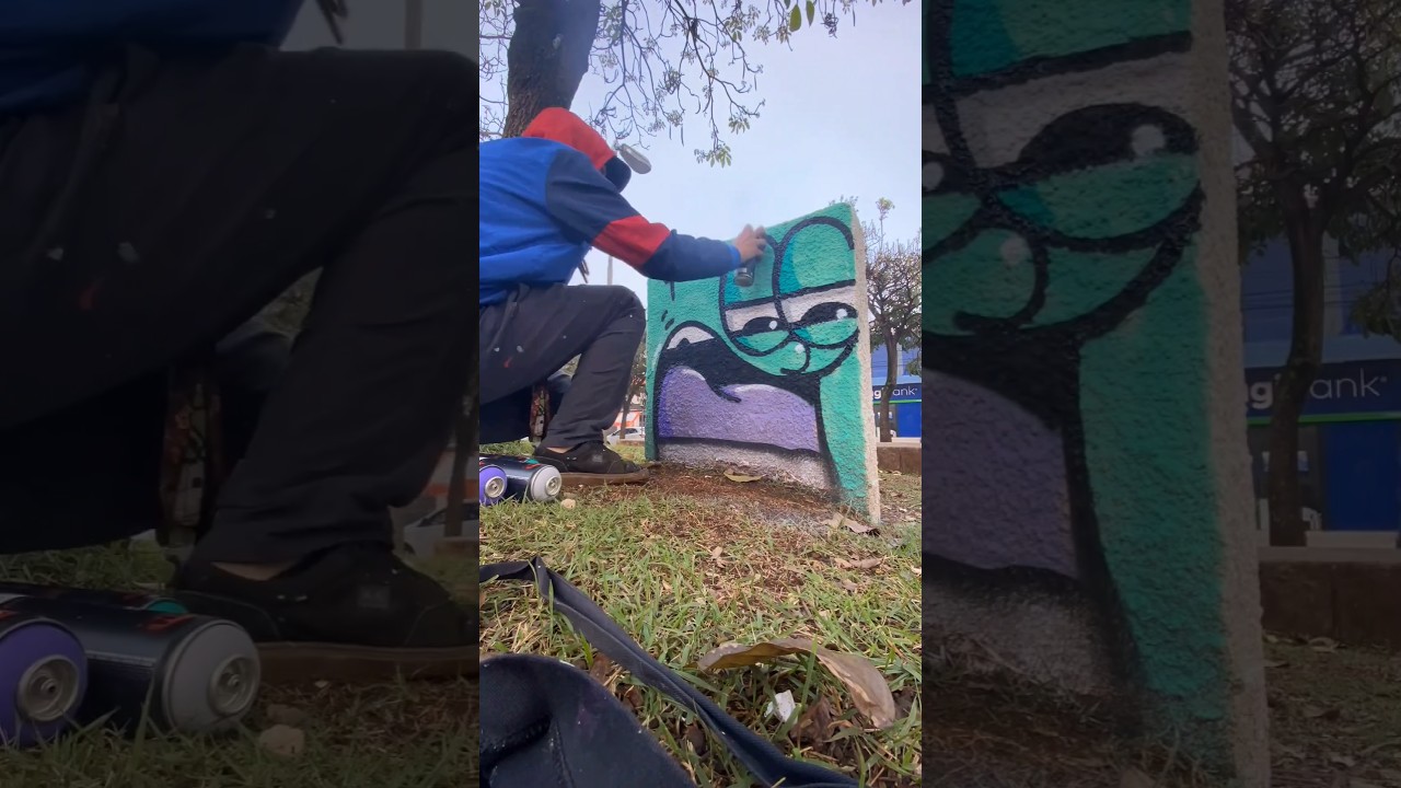 SICK GRAFFITI CHARACTER & SPOT 😁 #graffitiart #graffiti #shorts