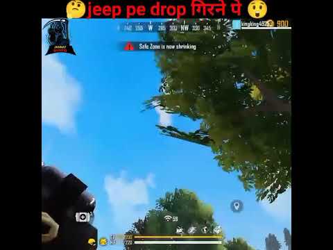 jannat gaming jeep pe drop girne pe #freefireshort #short #viral kingking