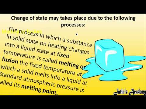 what is Melting or Fusion, Melting point class 8th ICSE @jatinacademy