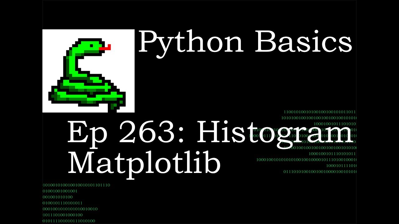 Python Basics Matplotlib Histogram