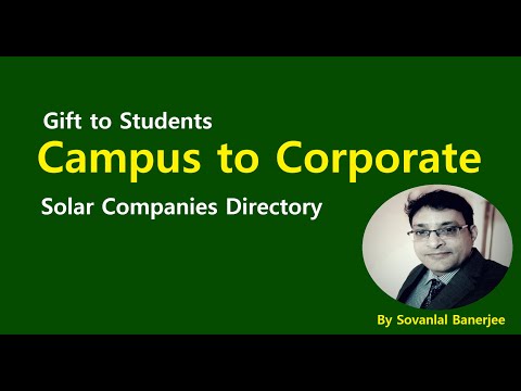 Solar Companies Directory- Empowering Youth