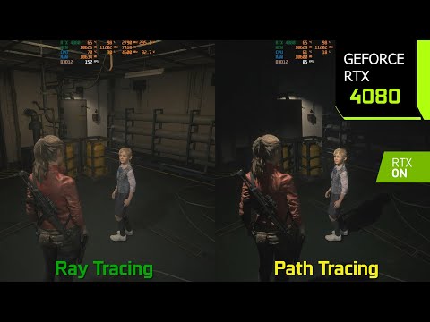 Resident Evil 2 Remake Path Tracing Mod vs Ray Tracing - Graphics/Performance Comparison | RTX 4080