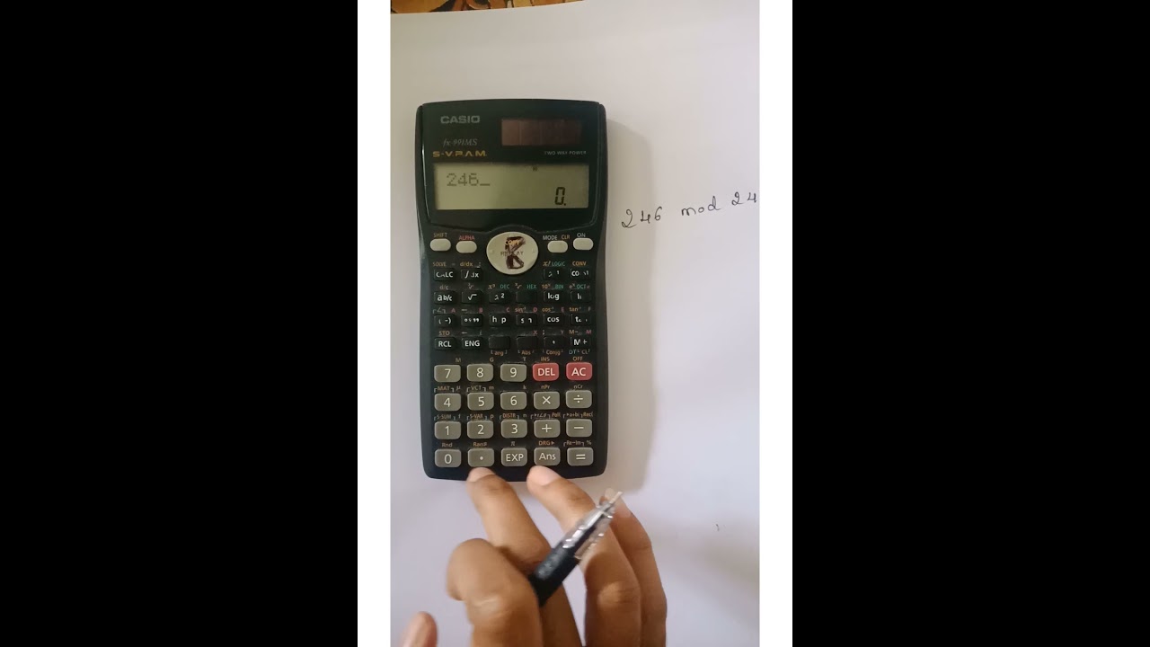 calculate mod (using scientific calculator ).