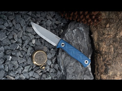 SRM Fixed Blade Bushcut Collection - Full Tang Bushcraft Knife - 3.89" 14C28N Blade
