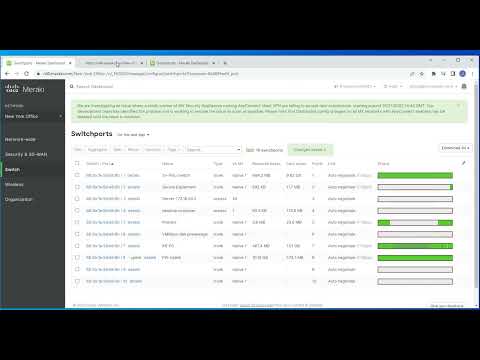 Simple Meraki Switch Port Security