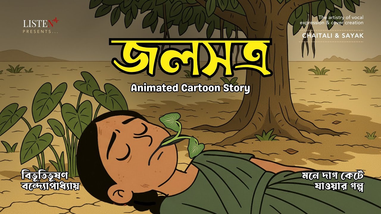 জলসত্র - Animated Cartoon | বিভূতিভূষণ বন্দ্যোপাধ্যায়  Bibhutibhushan Bandyopadhyay @ListenInNow