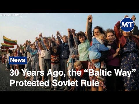 30 Years Ago, the 'Baltic Way' Protested Soviet Rule - The Moscow Times