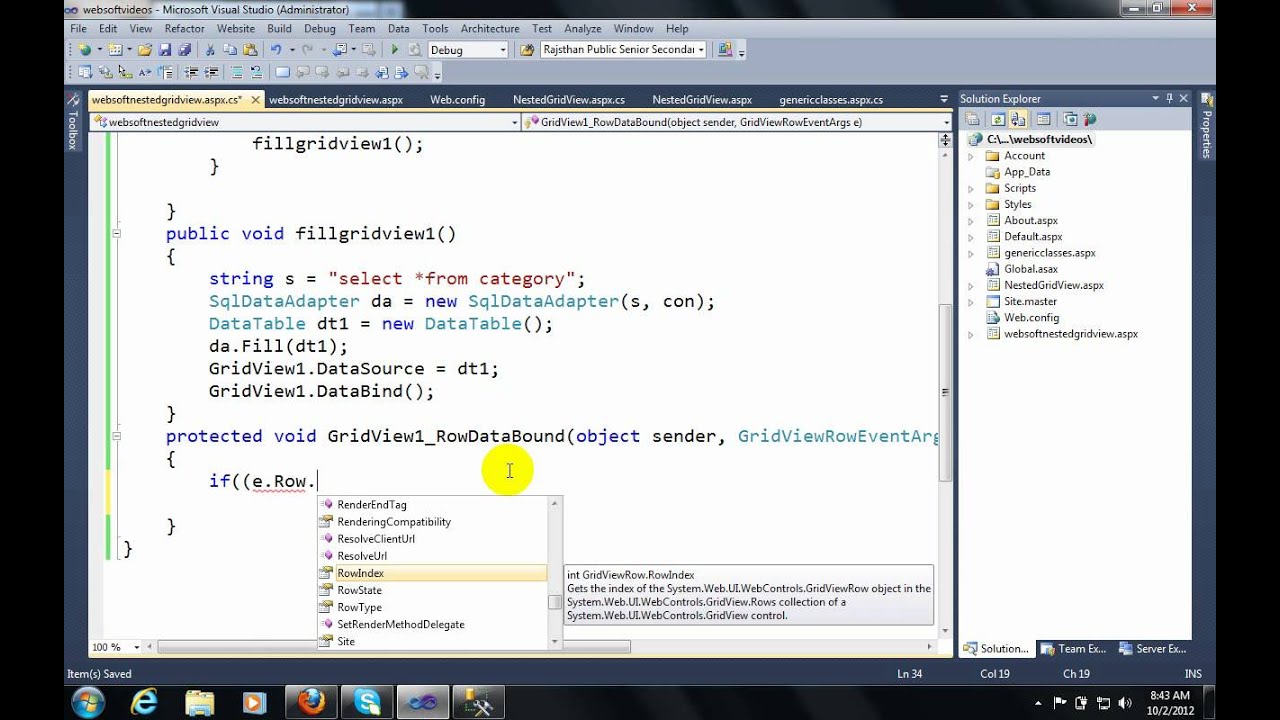 Nested Grid View in asp.net 4.0