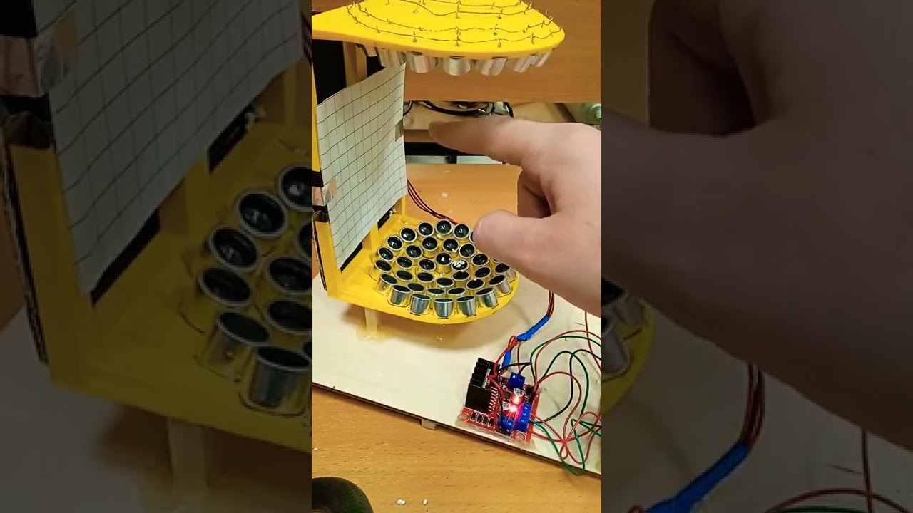 The art 🎨 of ultrasonic levitation. Can I make drawings? #shorts