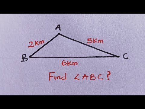 Geometry: Only 5% Can Solve This! | How to Use the Cosine Rule to Find Angles - GCSE, SAT, ACT Math
