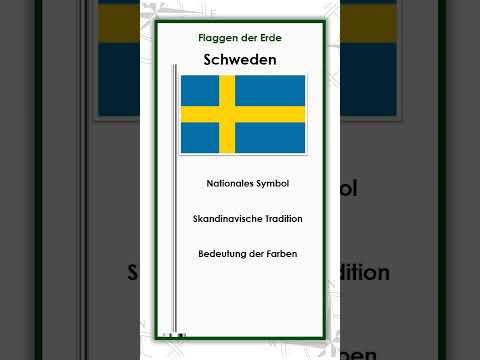 Die Flagge von Schweden