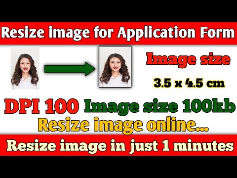 Resize image online || Resize image 100 DPI || how to Resize image in 3.5 x 4.5 size #imageresize