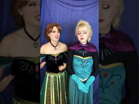 Elsa and Anna at the Coronation Party