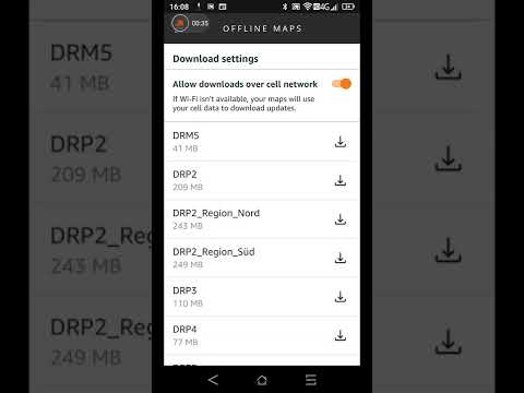 Download off-line maps in Amazon Flex app