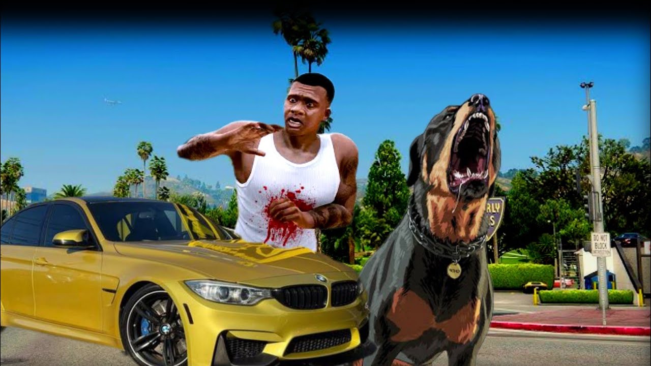 FRANKLIN AND CHOP STEALING CAR/GTA 5//MICHAEL BAD LUCK/GTA5 GAMEPLAY VIDEO