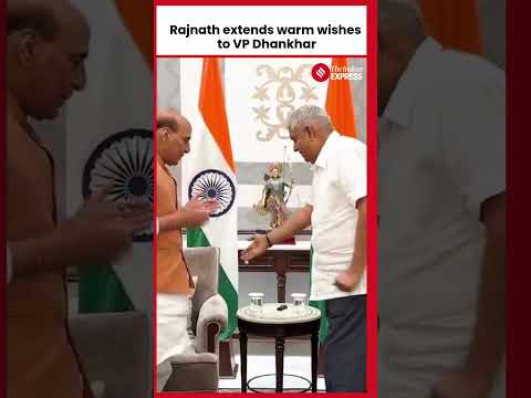 Defence Minister Rajnath Singh Visits Vice President Jagdeep Dhankhar to Convey Birthday Wishes
