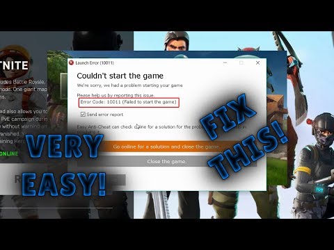 How To Fix Fortnite Game Error Code 10011 Failed To Launch The Game | Gaming With Emperor