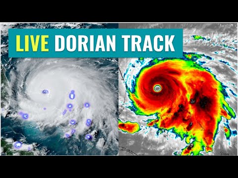 LIVE Hurricane Dorian Tracking - HD Satellite w/ Lightning