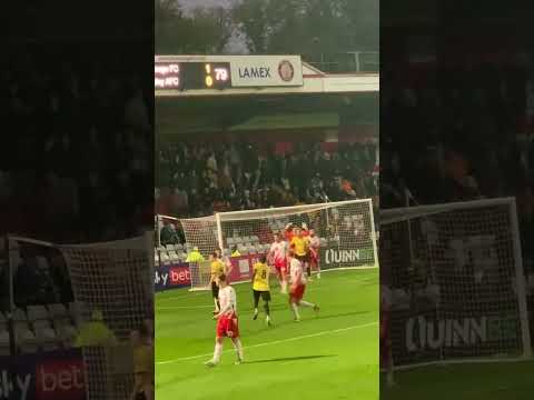 Guiseley fans at Stevenage #awaydays #Giuseley #stevenagefc #stevenage @stevenagefcofficial