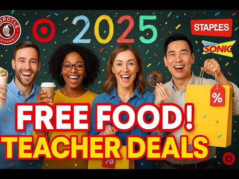 Teacher Appreciation Week 2025 Best Freebies & Food Deals!