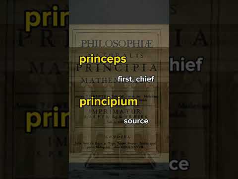 Origin of Principle