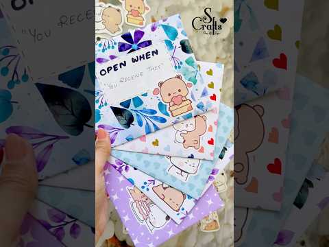 Open When Letters - long distance gift ideas for girlfriend boyfriend | S Crafts | dudu bubu theme