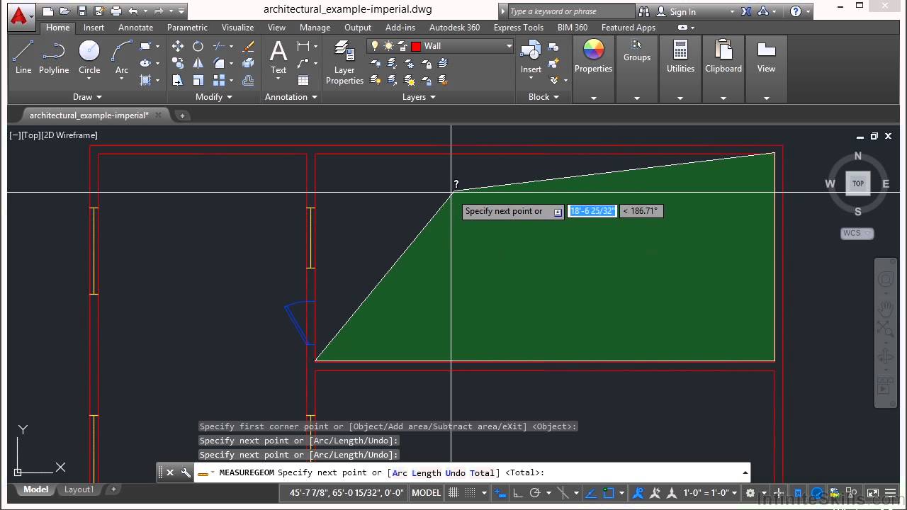 Learning Autodesk AutoCAD 2015 Measuring Tools