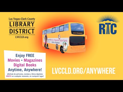 Enjoy the Library District's Digital Collection Anytime, Anywhere on RTC Southern Nevada