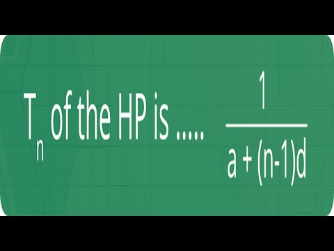 Harmonic Progression (HP)