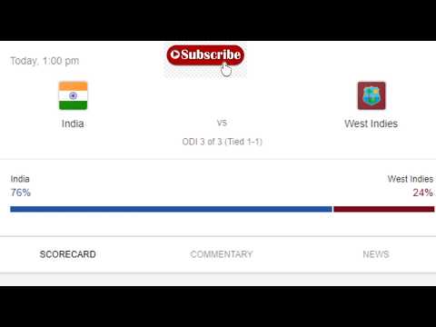 India Vs West Indies Live Cricket Match live score Star Sports Live live score and commentary