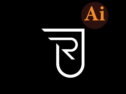 How to Make Monogram Letter Logo design Adobe illustrator cc #shorts #logo #letter