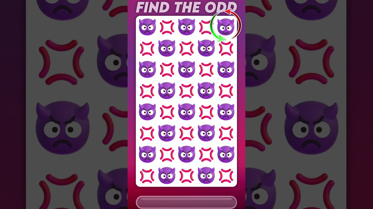 Find the ODD One - Emoji Edition 🤪😆 #testyoureyes #findtheodd #howgoodareyoureyes #emojichallenge