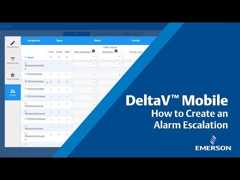 How to Configure Alarm Escalation Rules in DeltaV™ Mobile