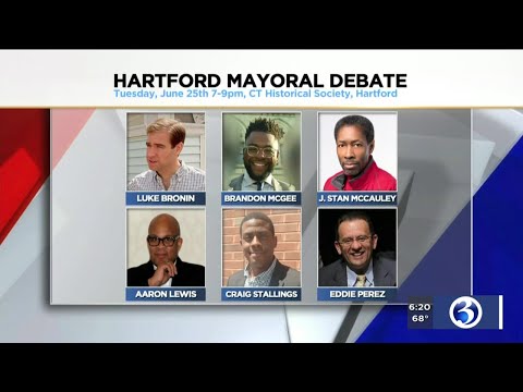 VIDEO: Candidates for mayor in Hartford to face off tonight