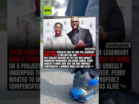 Tyler Perry paid the legendary Cively Tyson $1M for just one day of work #tylerperry #cicelytyson