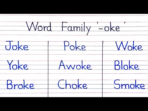 Word Families Part - 49|Word Family ' - oke '|' - oke ' Words For Kids|Phonics For Kids|