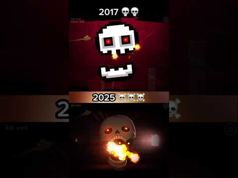 Skeletal Shenanigans Boss: 2017 💀 VS 2025 ☠️ | Geometry Dash 2.2