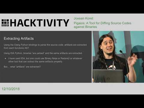 Joxean Koret - Pigaios: A Tool for Diffing Source Codes against Binaries