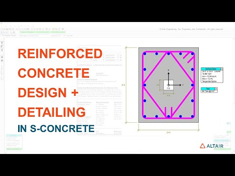Reinforced Concrete Code Checking and Design using S-CONCRETE - Overview