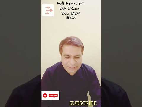 Full Form of BA BCom BSc BBA BCA#shorts#trending#foryou#youtubeshorts#viral#fullforms#degree#gk#